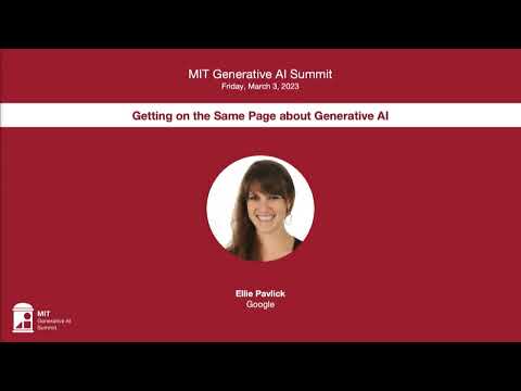 From the MIT GenAI Summit: A Crash Course in Generative AI
