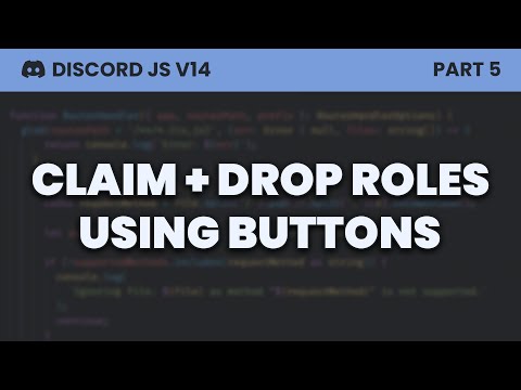 Claim + Drop Roles with Buttons (Discord.js v14)