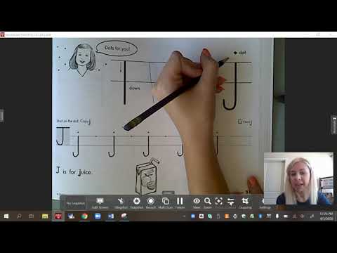 handwriting lowercase letter j
