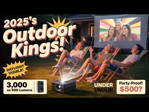 2025’s BRIGHTEST Outdoor Projectors TESTED! (#3 Works in Daylight?!)