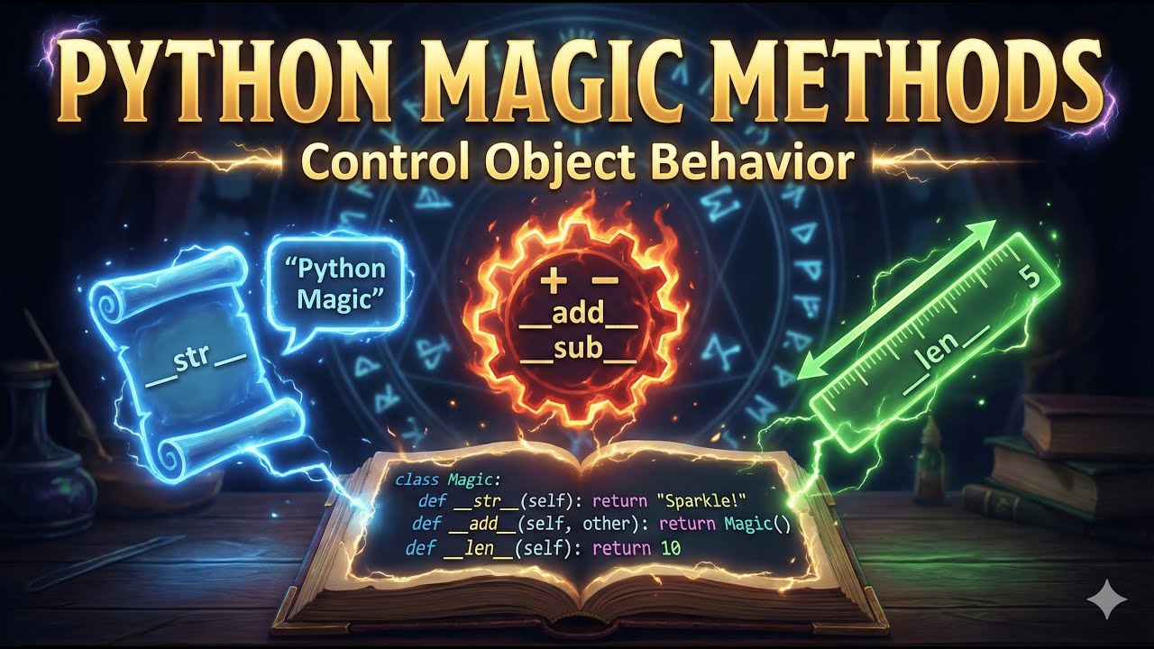 Python Magic Methods Explained | Dunder Methods Guide#Python #Programming #OOP