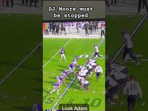 DJ Moore Continues to quit on his team every week #explorepage ##chicagobears #nfl #espn #shorts