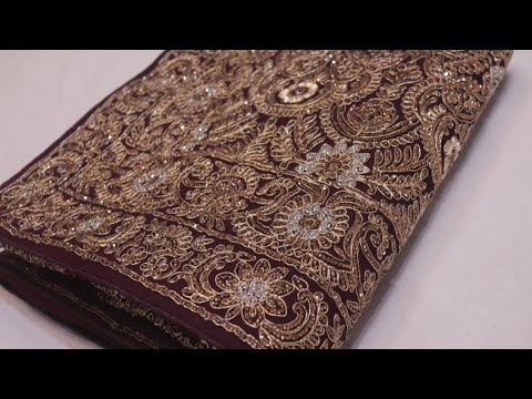 ARNG-3938 “The Mulberry Jam” Vol 2 Premium Designer Saree||Jimmy Chhoo Fabric||Crystals||Zardozi