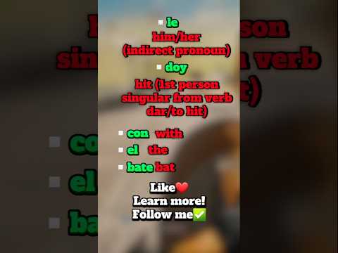 How to say in spanish? I hit him with the bat #warzone #spanishlearning #cod #learnspanish ##fyp