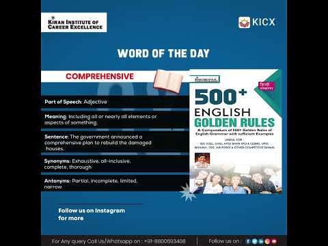 Word Of the day comprehensive