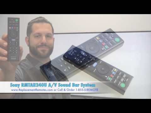 SONY RMTAH240U Sound Bar System Remote Control - www.ReplacementRemotes.com