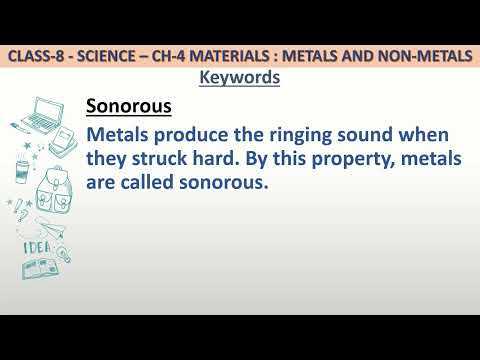 Definition of sonorous for class 8 science.
