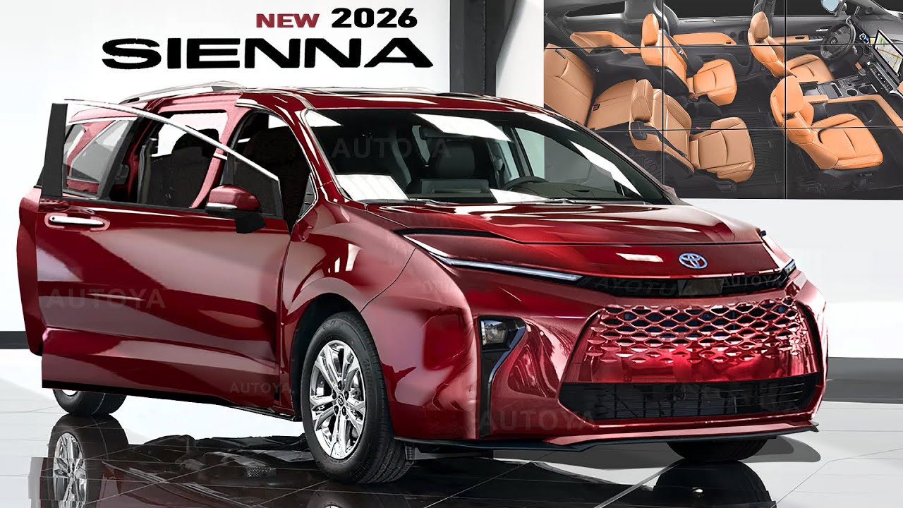 Refreshed 2026 Toyota Sienna Arrives Virtually With Fancy Looks and ...