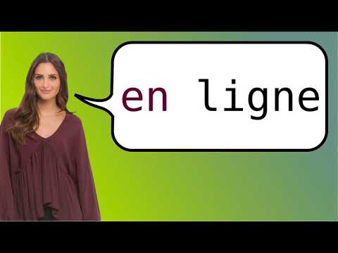 How to say 'on-line' in French?