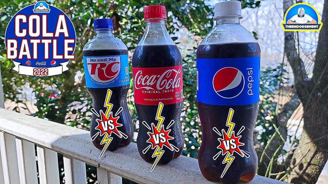 Coca-Cola® VS Pepsi® VS RC Cola® 🥤🆚🥤🆚🥤 | Cola Battle 2022 | theendorsement