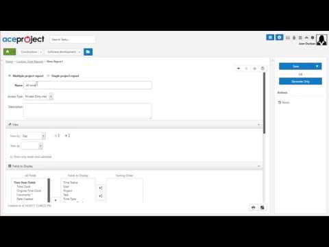 Create a Custom Time Report (Quick Tip Video)