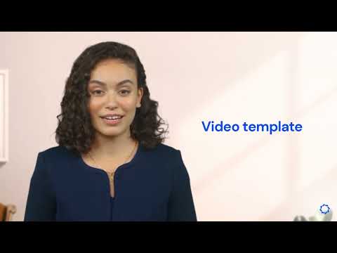 What is a video template?