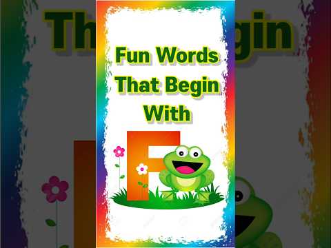 💥 Letter F for kids| Fun Words That Begin with F |#shorts #letterfwords