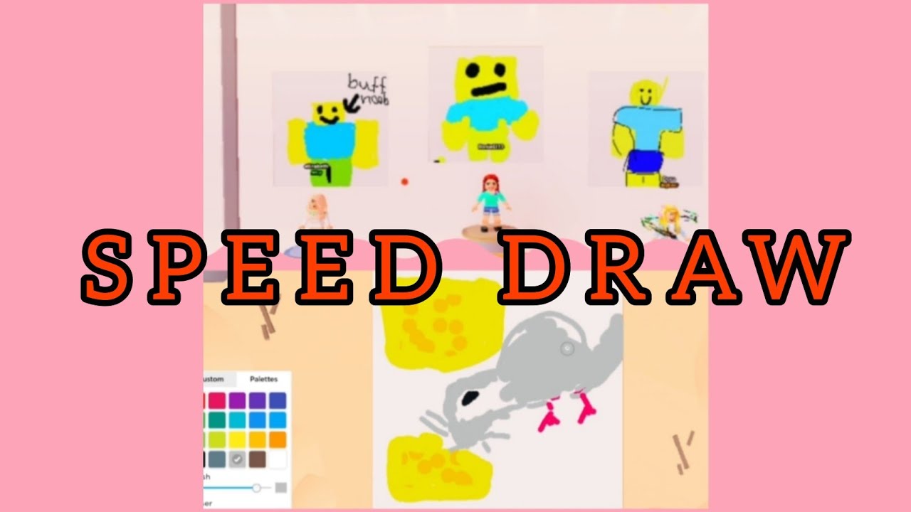 #138vlog | Practise speed draw  in roblox