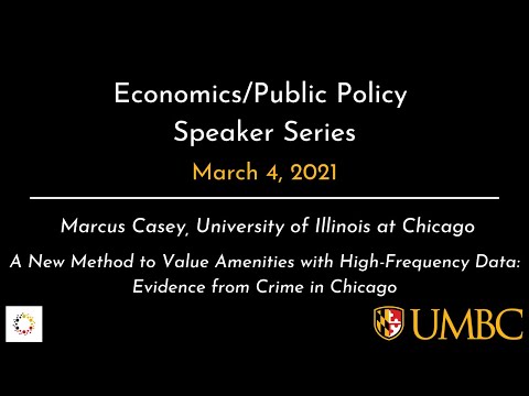 ECON/PUBL Spring 2021 Seminar Series with Dr. Marcus Casey