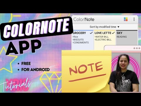 HOW TO USE COLOR NOTE APP