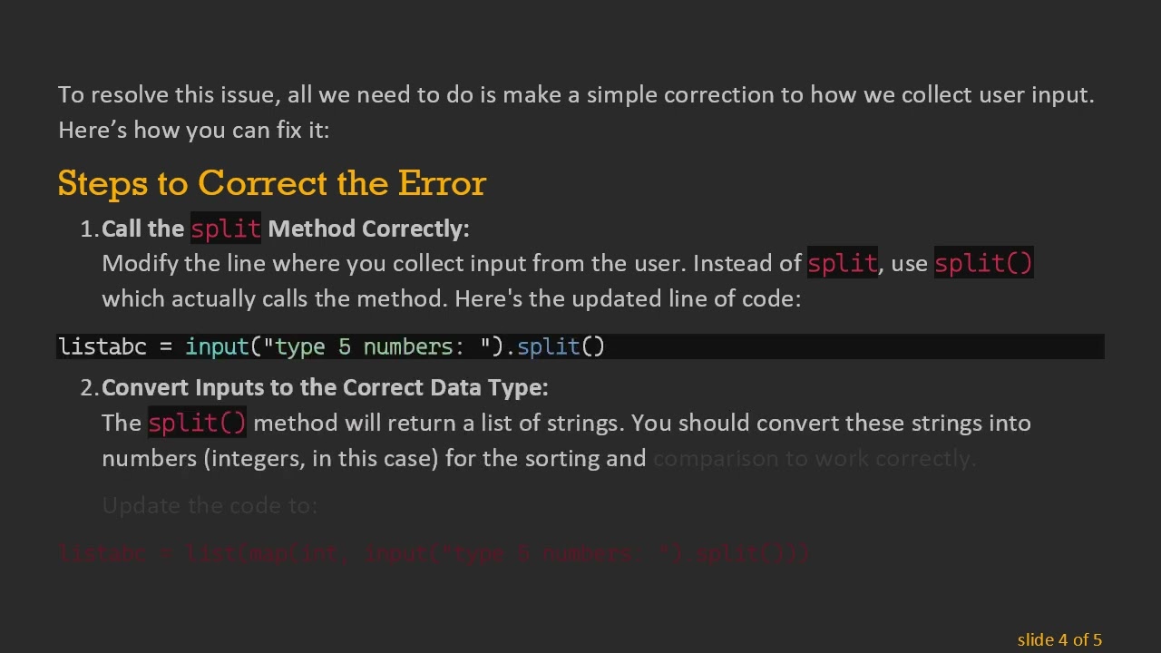Fixing the Error: 'builtin_function_or_method' object has no attribute 'sort' in Python