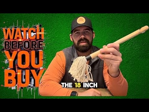 18 Inch Grill Basting Mop Wooden Long Handle with 4 Extra Replacement Heads - Honest Review