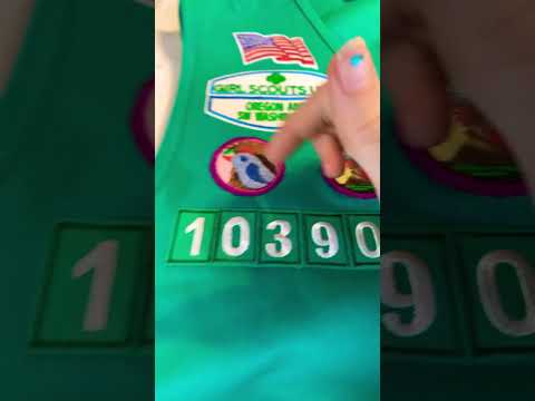 Adding patches onto girl scout junior vest