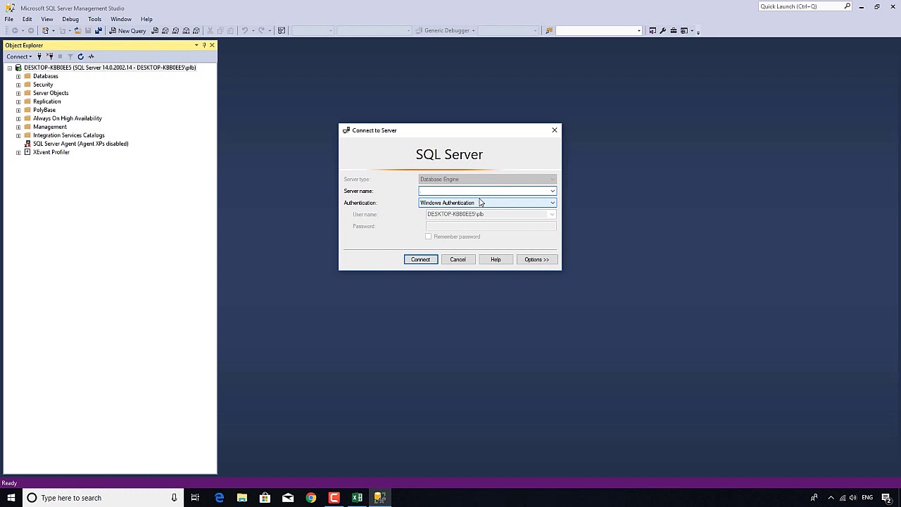 Introduction to Microsoft SQL (T-SQL) 1 - Opening SQL Server Management Studio (SSMS)