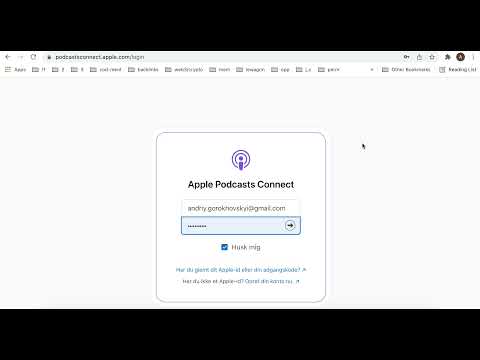 Apple Podcasts Connect - how to start an account?