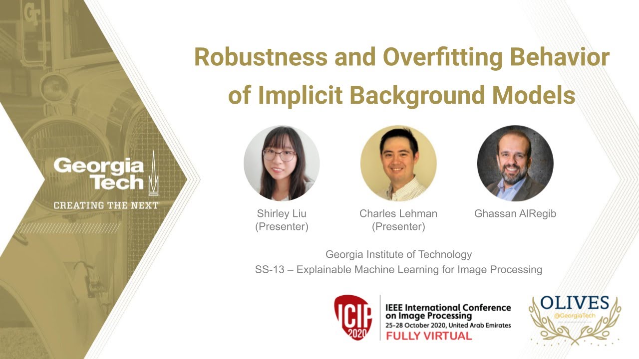 [ICIP2020] Robustness and Overfitting Behavior of Implicit Background Models