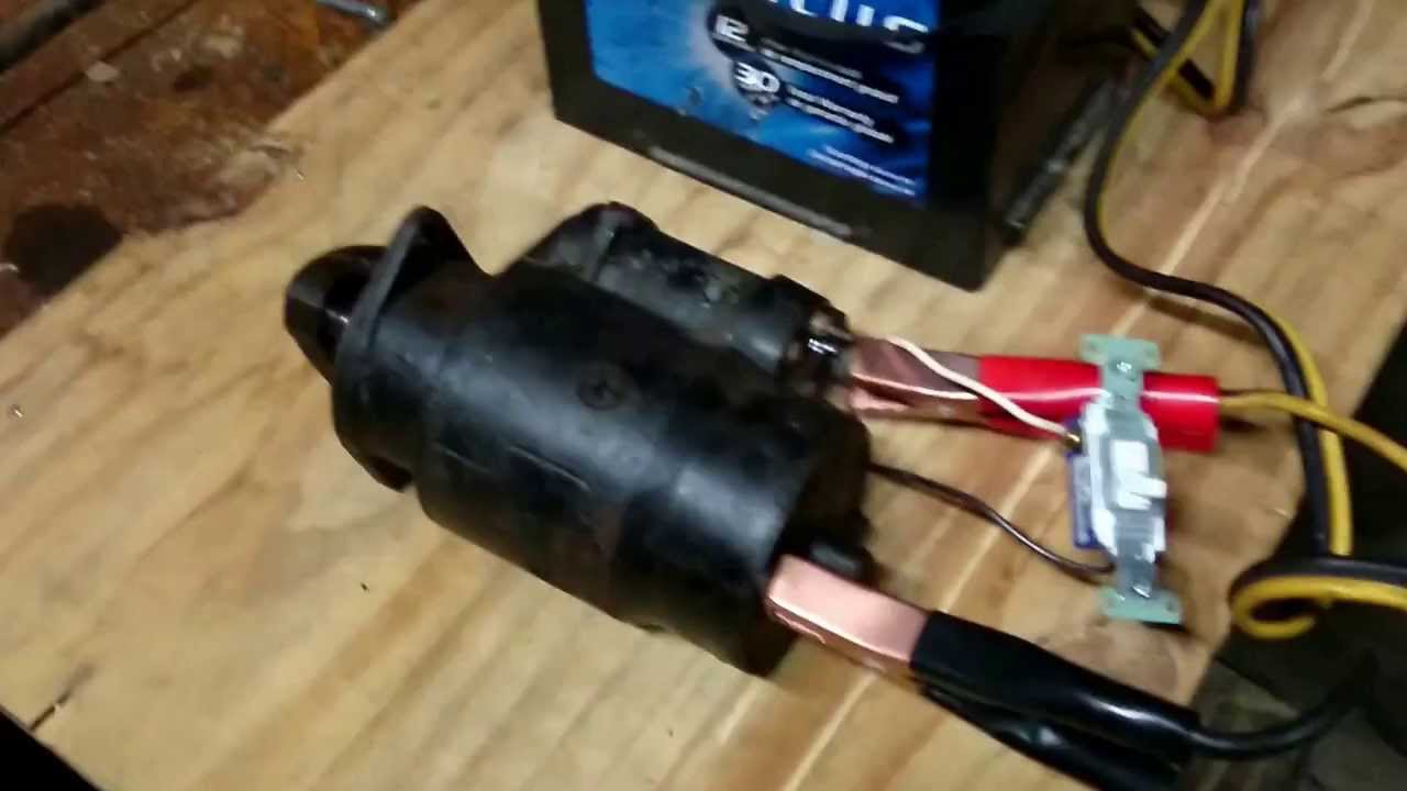Atomic 4 starter bench test