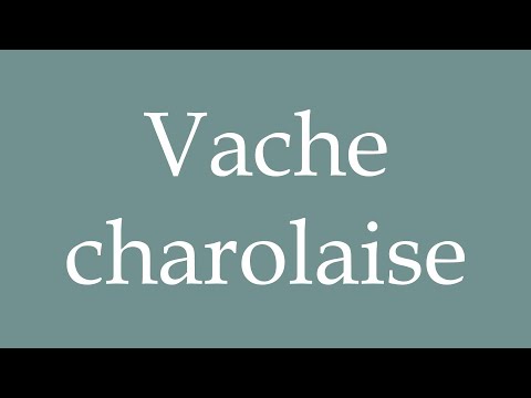 How to Pronounce ''Vache charolaise'' (Charolais cow) Correctly in French