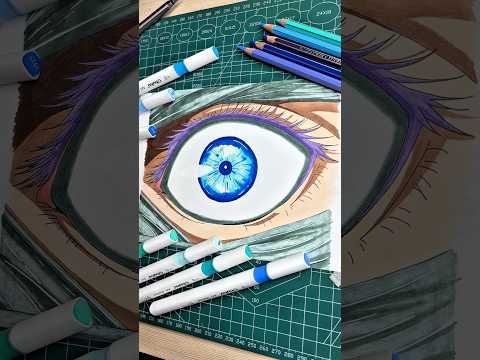 How To Draw Amazing Anime Eyes! ✨💧#drawing #anime #メイキング #shorts