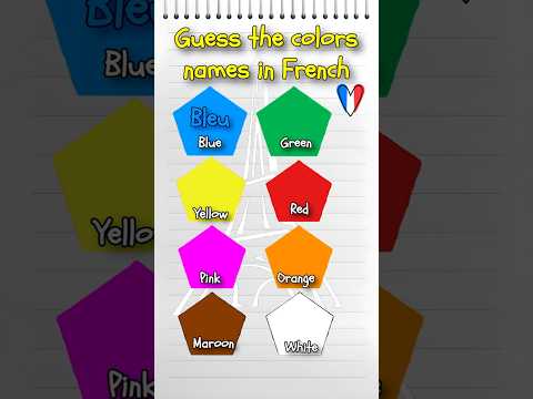 Colors in French