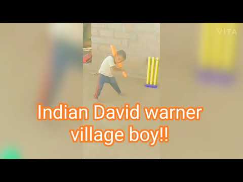 Indian David warner village boy !!