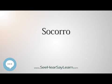 Socorro (How to Pronounce Cities of the World)💬⭐🌍✅
