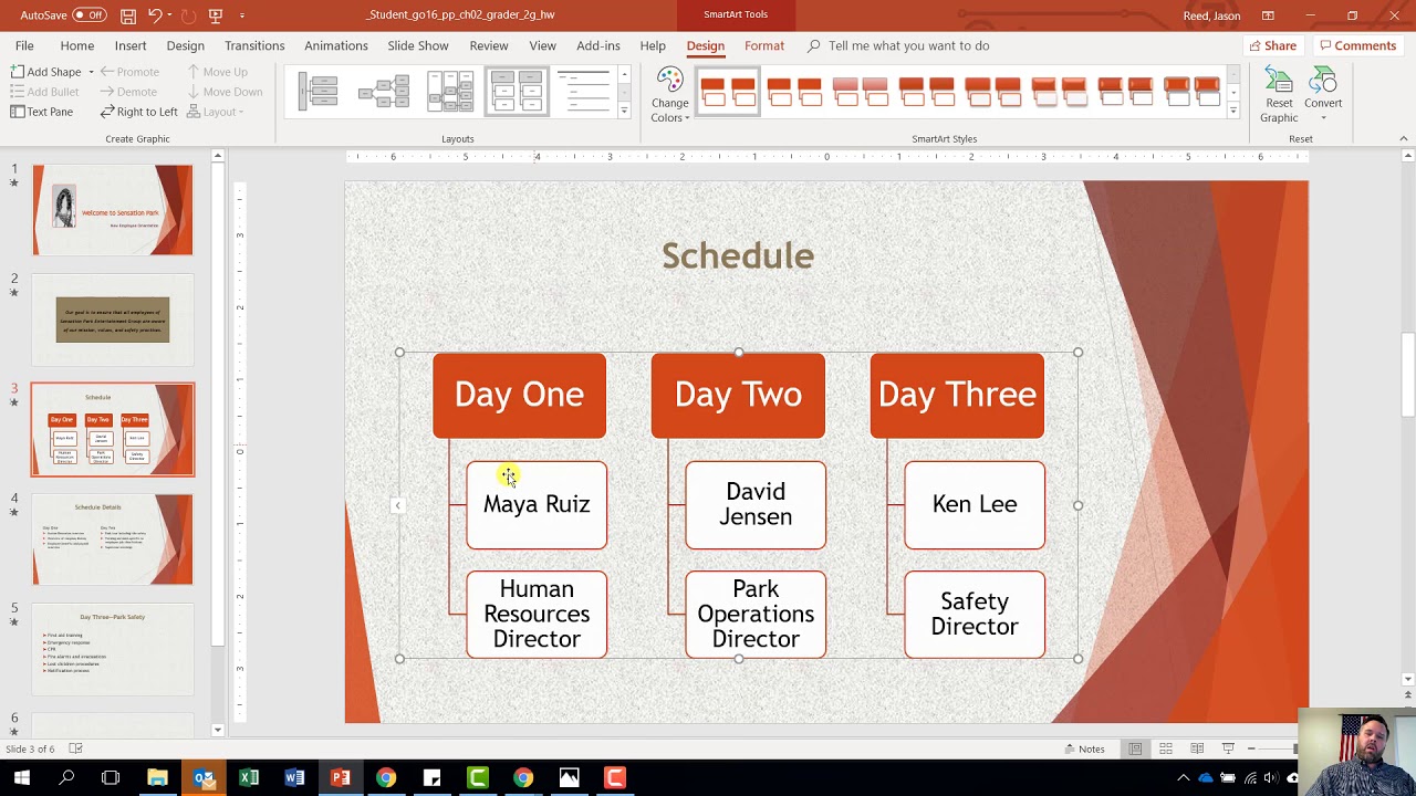 CGS 1570 PowerPoint Chapter 2 Grader Project  Walkthrough