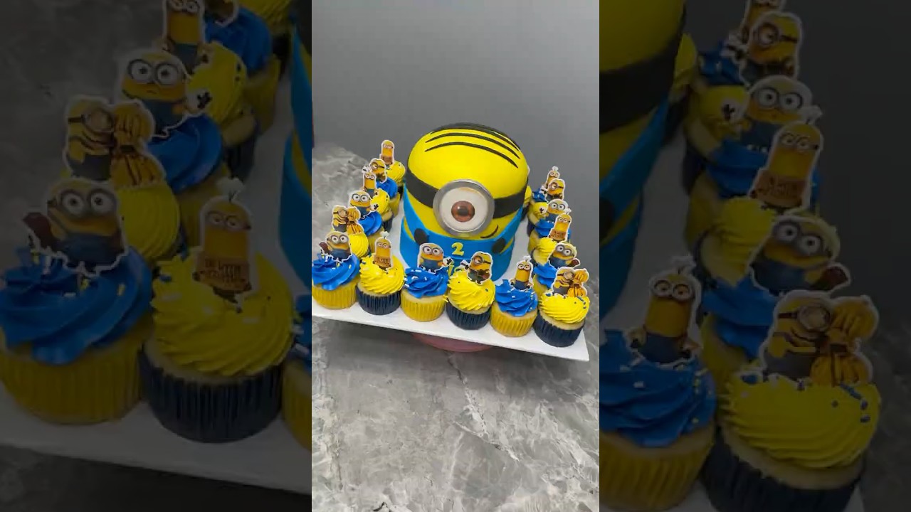 What’s a minions party without a minions cake 🎂 looks like he came straight off of the big screen!