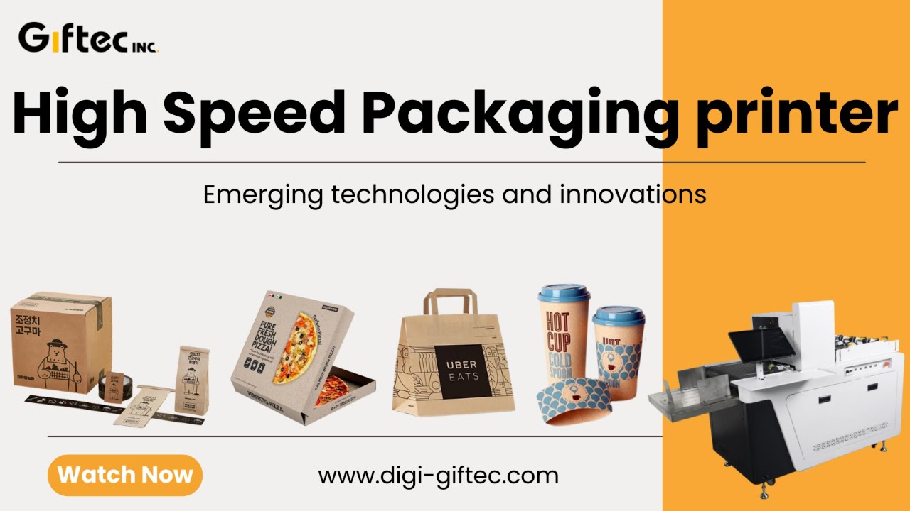 High Speed Digital Single Pass Packaging Printer for Printing Cartons, Paper Bags & Paper cup