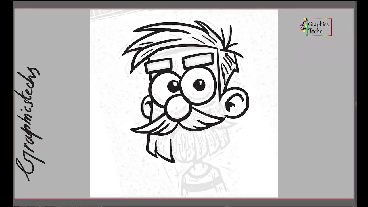 Fun Cartoon Vector Illustration Tutorial: Beginner's Guide | #graphicstechs #cartoon #drawing #art
