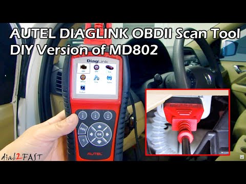 AUTEL DIAGLINK OBDII Diagnostic Scan Tool - DIY Version of MD802
