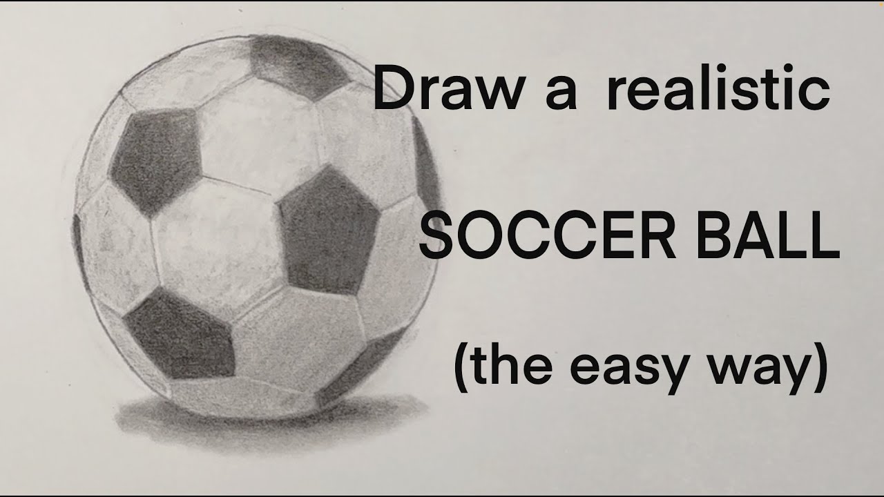 Draw a Realistic Soccer Ball (Beginner Step-by-Step Tutorial)