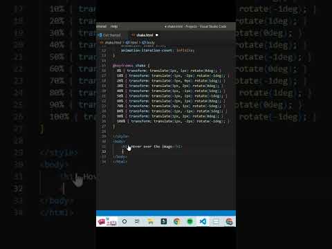 How to add Shake Image in HTML|Beyond Tech| Visual Studio Code|HTML 5|#shorts#coding