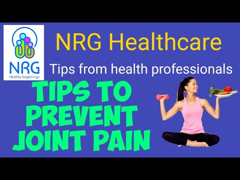 how to prevent joint pain in english?