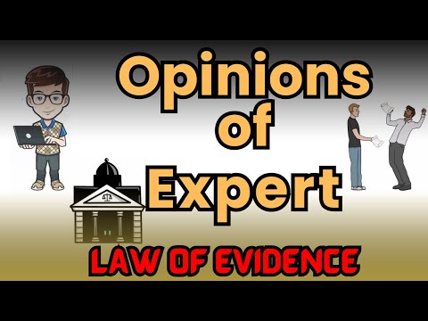 Opinion of Expert π¨βπΌπ¨βπΌπ΅οΈ According to the Law of Evidence