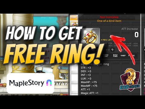 How To Get FREE Ring in Maplestory N | New Player Guide | Platinum Cross Ring