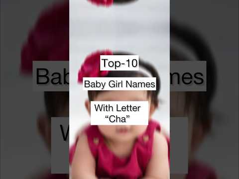 Top-10 Baby 👧Girl Names with Letter “CHA” || #baby #uniquenames #babynameideas #babynames #youtube