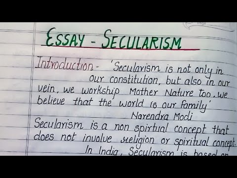 Essay on Secularism in India| Meaning of Secularism| Secularism essay in English| essay writing