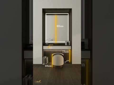 Perfect Vanity Design for Luxury Home | Modern Makeup Station with LED Lights | Enzo Milano Interior