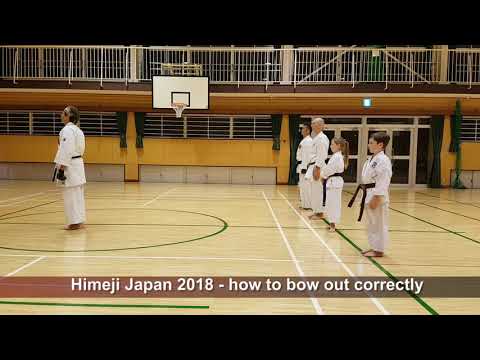 Karate Bow Out Tips by a Japanese Master to kids visiting Japan