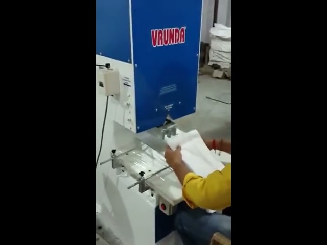 Non Woven U Cut Bag Punching Machine - VRUNDA PLASTIC CARRY BAG ...
