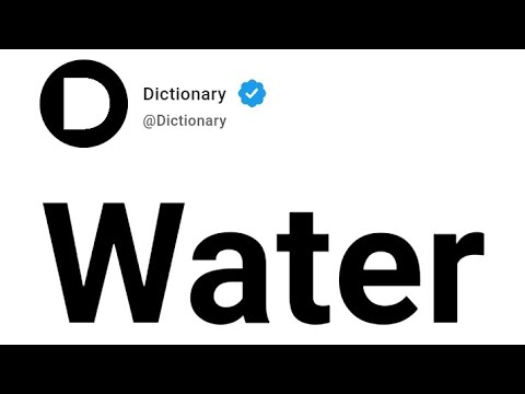 Water Meaning In English