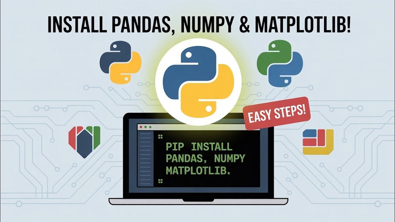 How to Install Numpy, Pandas And Matplotlib Python Libraries