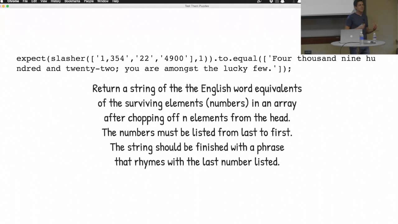 Test Them Puzzles: What Test-Driven Learning Can Teach About JS and TDD